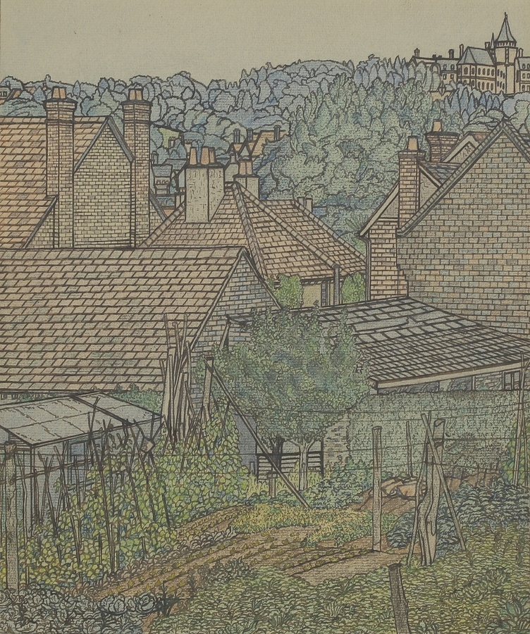 Harry Moore-Gwyn Fine Art - 44: Allotments at Oxted, c.1917